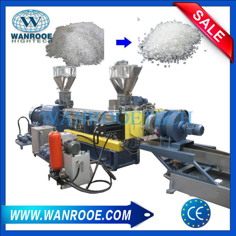 China PP PE PS PET PVC Plastic Compounding Pelletizing Line ...